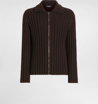 Dolce & Gabbana Cardigan Aus Wolle - Mann Strickwaren Braun 48