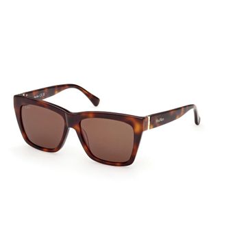 Max Mara Lunettes de soleil rectangulaires - unisex - Accessoires - Brun - Taille: 54 MM