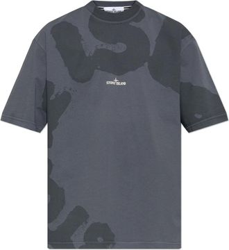 Stone Island Homme, Tops, Gris, Taille: XL Logo T-Shirt