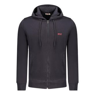Rifle Blau Baumwoll Herren Kapuzensweatshirt