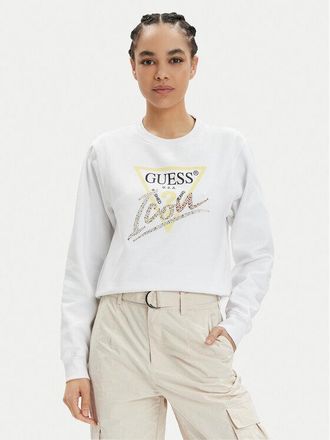 Guess Sweatshirt Icon W4GQ09 KB681 Weiß Relaxed Fit