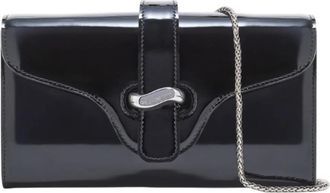 Emporio Armani Femme, Sacs, Noir, Taille: ONE Size Patent Leather Mini Shoulder Bag