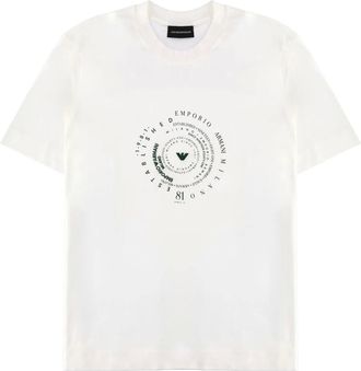 Emporio Armani Homme, Tops, Blanc, Taille: XL T-shirt