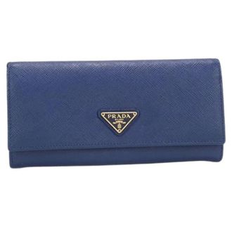 Prada Pre-owned Vintage Long Wallet (bi-fold) - - Pre-owned - Damen - Blau - ONE SIZE