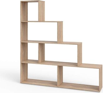 Vicco Treppenregal, stehendes Bücherregal, Sonoma, 163 x 155 cm