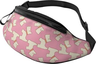 Generic H&uuml;fttaschen Mode H&uuml;fttasche Cartoon Scottish Terrier Hund Atmungsaktiv Schultertaschen F&uuml;r Wandern Reisen Radfahren 14X35Cm