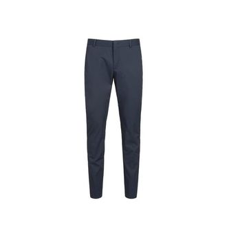 PT01 Pantalon uni en coton m&eacute;lang&eacute;