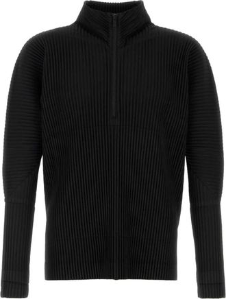 Issey Miyake Homme, Pulls, Noir, Taille: M SweaT-shirt en polyester