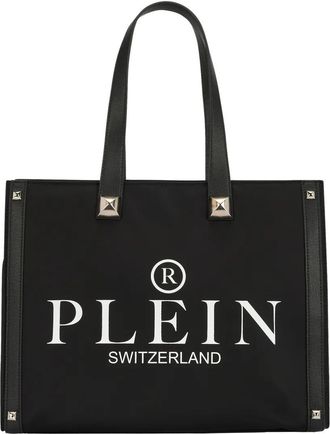 Philipp Plein Shopper - Tragetasche Mit Nieten Verziert - Gr. unisize - in Schwarz - f&uuml;r Damen