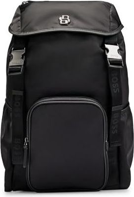 BOSS Hommes B Icon Sac &agrave; dos &agrave; rabat &agrave; double monogramme