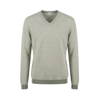 Malo V-Ausschnitt-Pullover - - Knitwear - Herren - Gr&uuml;n - M