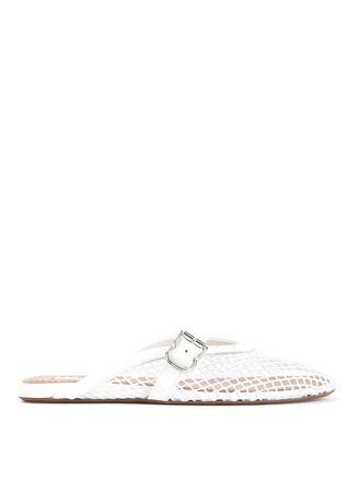 Alaia Mules - Blanc