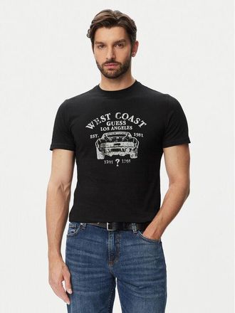 Guess T-Shirt M6YI44 K4230 Schwarz Slim Fit