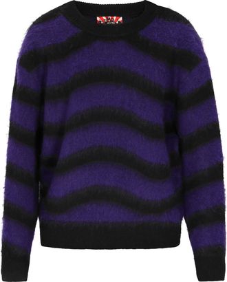 Mymo Pullover Frauen schwarz lila