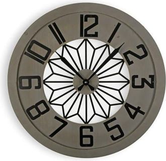 VERSA Wanduhr Holz MDF 60 x 6 x 60 cm - Marke EAN: 8420327523044