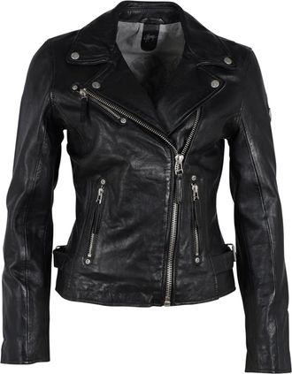 Mauritius PGG W14 LEGV Frauen Lederjacke schwarz XL 100% Leder Basics