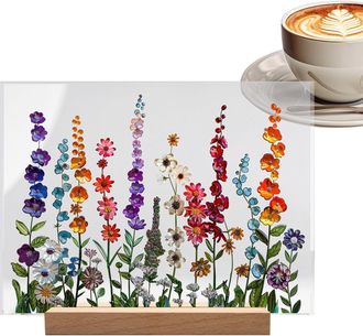 Generic Bunte Blumenmuster bemalte Dekorationen, Nachahmung Acrylglasdekoration, Sonnenf&auml;nger kreative Malerei | Handgemachte Nachahmung Acrylglasdekoration, 