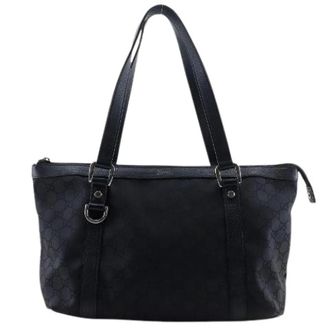 Gucci Pre-owned GG Nylon Canvas Tote Bag - - Pre-owned - Damen - Schwarzk - ONE SIZE