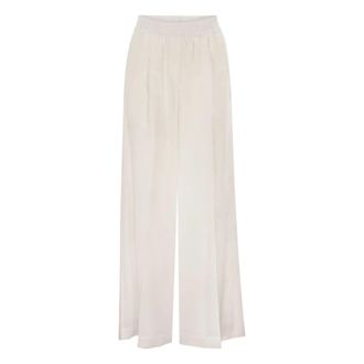 Brunello Cucinelli Loose Track Hosen - - Trousers - Damen - Wei&szlig; - S