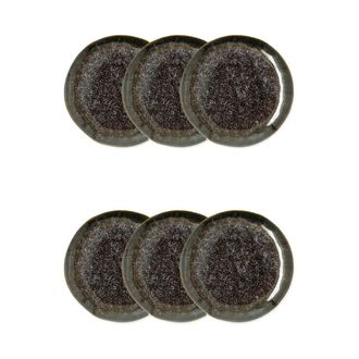 Bidasoa Elite Bidasoa 6er-Set Brotteller, 16 cm, 16 cm, Porzellan, mikrowellengeeignet, stapelbar