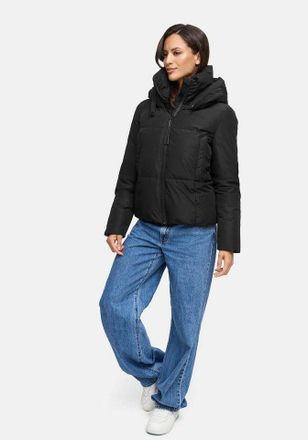 Marikoo Winterjacke Ninikaa kurze Winterjacke mit extra hohem Windschutzkragen