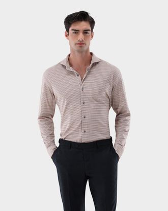 van Laack Jersey Hemd aus Schweizer Baumwolle mit Struktur