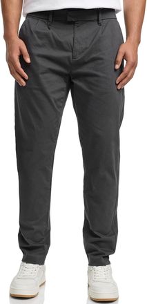 Indicode Herren Ignazo Stretch Chinohose aus Baumwolle | Herrenhose Chino Stoffhose Dk Grey, 34/32