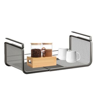 Generic Unter Regalkorb - Unter Schreibtischregal | H&auml;ngender unterer Organizer | H&auml;ngender Regalaufbewahrung | H&auml;ngender Korborganisator F&uuml;r K&uuml;chenkr&auml;uter | 