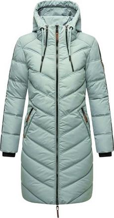 Marikoo Manteau dhiver pour femmes Manteau matelassé chaud long avec capuche ajustable Armasa XS-XXL, M
