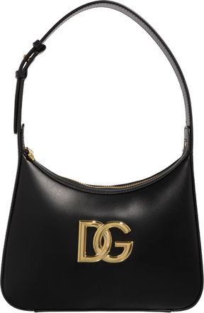 Dolce & Gabbana Hobo Bags - Rigid Hobo Dg Logo On The Front - Gr. unisize - in Schwarz - f&uuml;r Damen