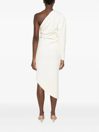 Federica Tosi One-Shoulder Draped Dress - White