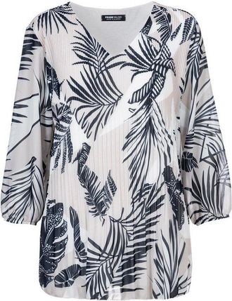 Frank Walder Klassische Bluse mit Plissee-Struktur