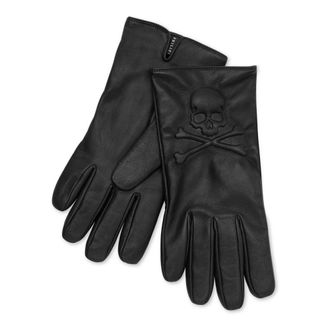 Philipp Plein Homme, Accessoires, Noir, Taille: 7 IN Gloves