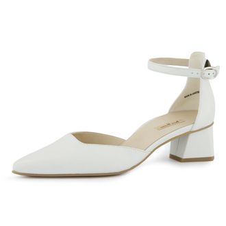 Paul Green Damen, Frauen Riemchenballerinas,Slip-ons,spangenballerinas,Mary-Jane,weiblich,Lady,Ladies,Womens,Woman,Weiss (White/Offwhite),37.5 EU / 4.5 UK