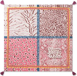 Codello Tuch Animal-Print und STAY WILD-Schriftzug