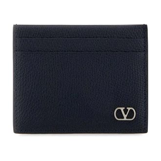 Valentino Garavani Homme, Accessoires, Bleu, Taille: ONE Size Porte-cartes VLogo Signature