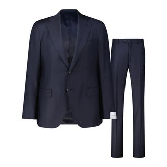 Caruso Eleganter Wollanzug Aida - - Suits - Herren - Blau - 4XL
