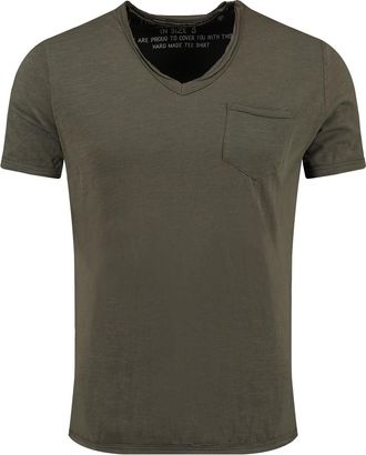 Key Largo Herren Water v-Neck T-Shirt, kambaba Olive (1542), XXL