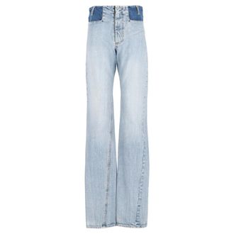 Maison Margiela Femme, Jeans, Bleu, Taille: 36 FR Pantalon en jean bicolore