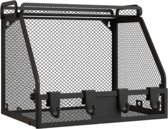 Generico Wandhalterung für Obstkorb: robuster Drahtrahmen, ebenmäßiger Produkt-Organizer, zum Aufhängen an der Wand, Gemüseregal, Aufbewahrungsständer für Snac