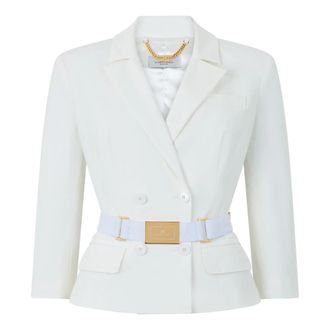 Elisabetta Franchi Coats - - Jackets - Damen - Wei&szlig; - M