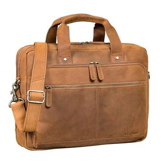 STILORD Ronan Serviette Cuir Homme Grande Sacoche Ordinateur 16 Pouces Travail Besace Business - Cartable Enseignant A4 Porte Document avec Bandouli&egrave;re Amovib