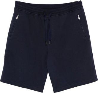 Brunello Cucinelli Homme, Shorts, Bleu, Taille: XL Zip Drawstring Pantalons