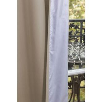 MOONDREAM ThermActiv Rideau Thermique Hiver+&Eacute;t&eacute; | Isolant Anti-Chaleur et Anti-Froid | Technologie Brevet&eacute;e | Fabrication UE | Oeillets | Beige MC8220 | 130L x 