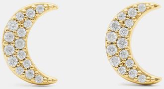 Kate Spade New York YouRe A Gem Moon Ohrstecker Mit Pav&eacute;