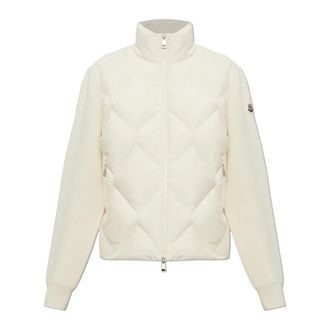 Moncler Strickjacke mit gesteppter Vorderseite - - Knitwear - Damen - Beige - XS