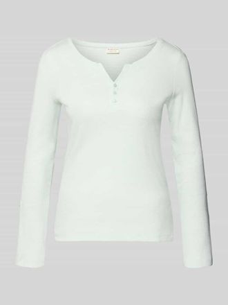 Tom Tailor Regular Fit Langarmshirt aus Baumwoll-Mix
