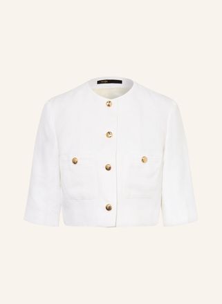 Maje Blazer Mit Leinen Und 3/4-Arm weiss