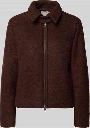 Ichi Regular Fit Wolljacke aus Woll-Mix mit Umlegekragen