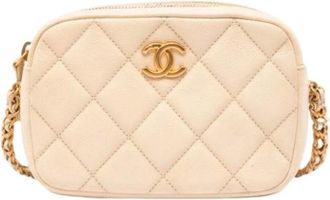 Chanel Sac bandouli&egrave;re Pre-owned - Femme - Pre-owned - Beige - Taille: ONE Size